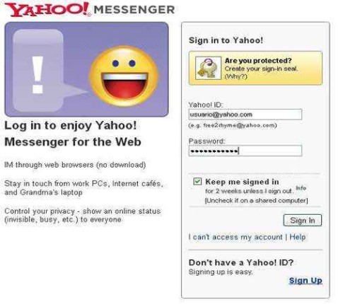 Yahoo Web Messenger