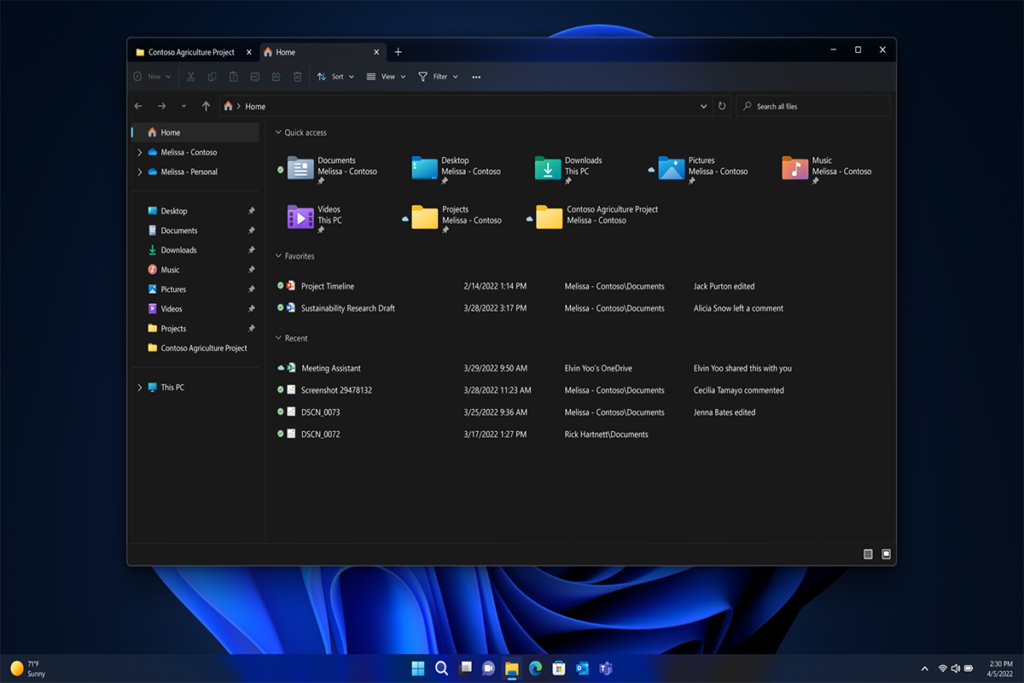 Características de Windows 11